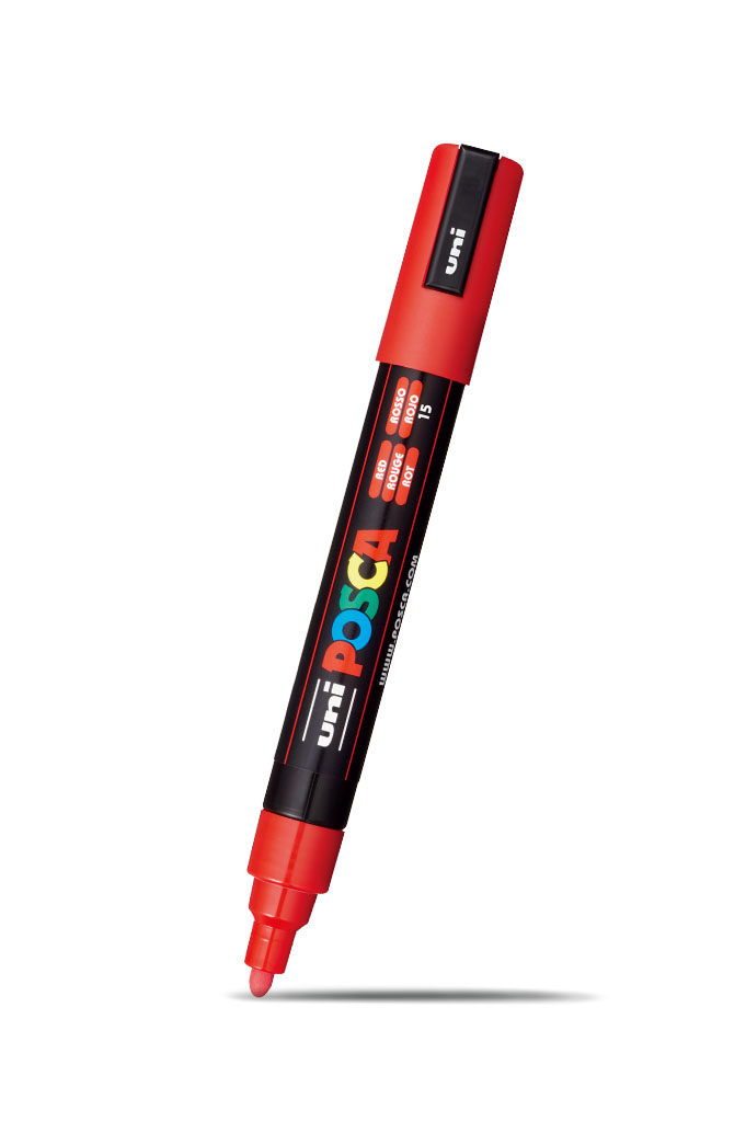 POSCA PC-5M Paint Marker Medium Bullet Tip Red – POSCA NZ