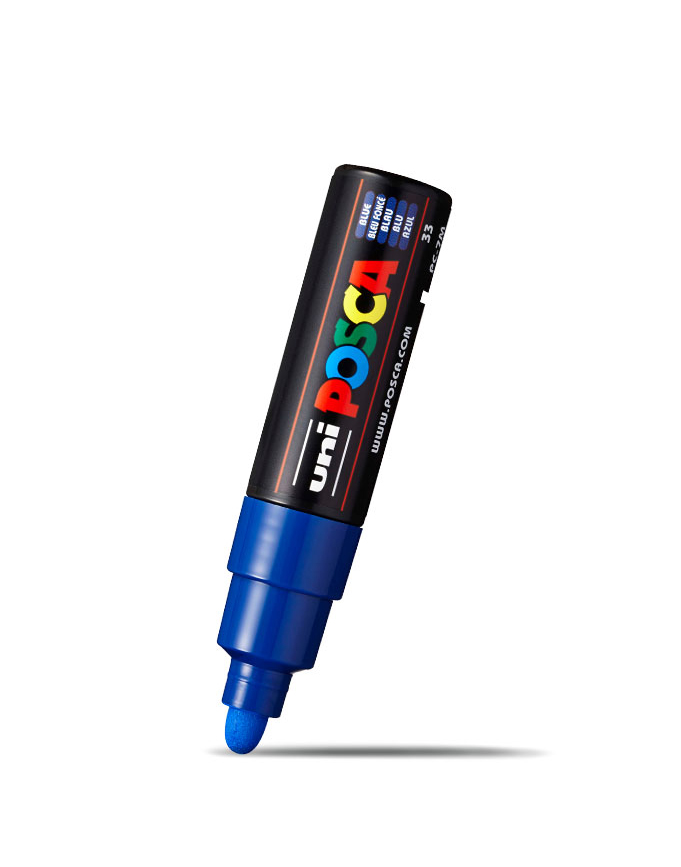 POSCA PC-7M Paint Marker Bold Bullet Tip Blue – POSCA NZ